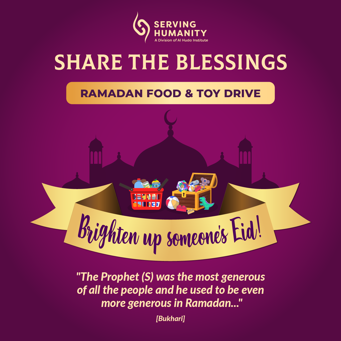 Ramadan Food and Toy Drive 2021 – Al Huda Institute Canada