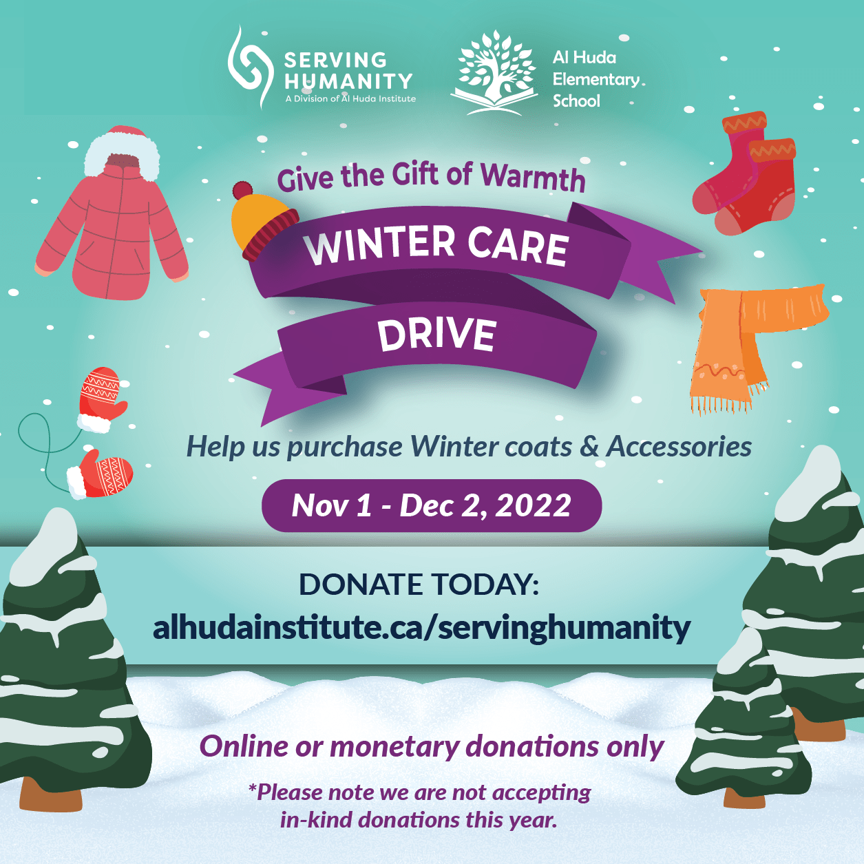 Winter Care Drive 2022 – Al Huda Institute Canada