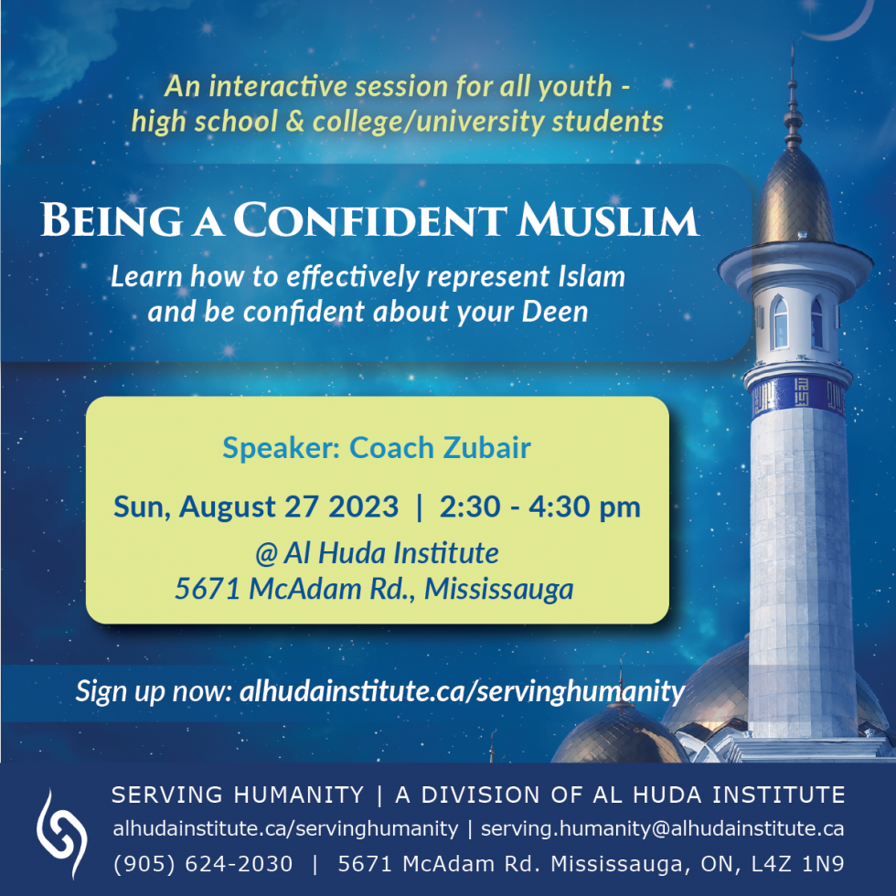 Being a Confident Muslim – Al Huda Institute Canada