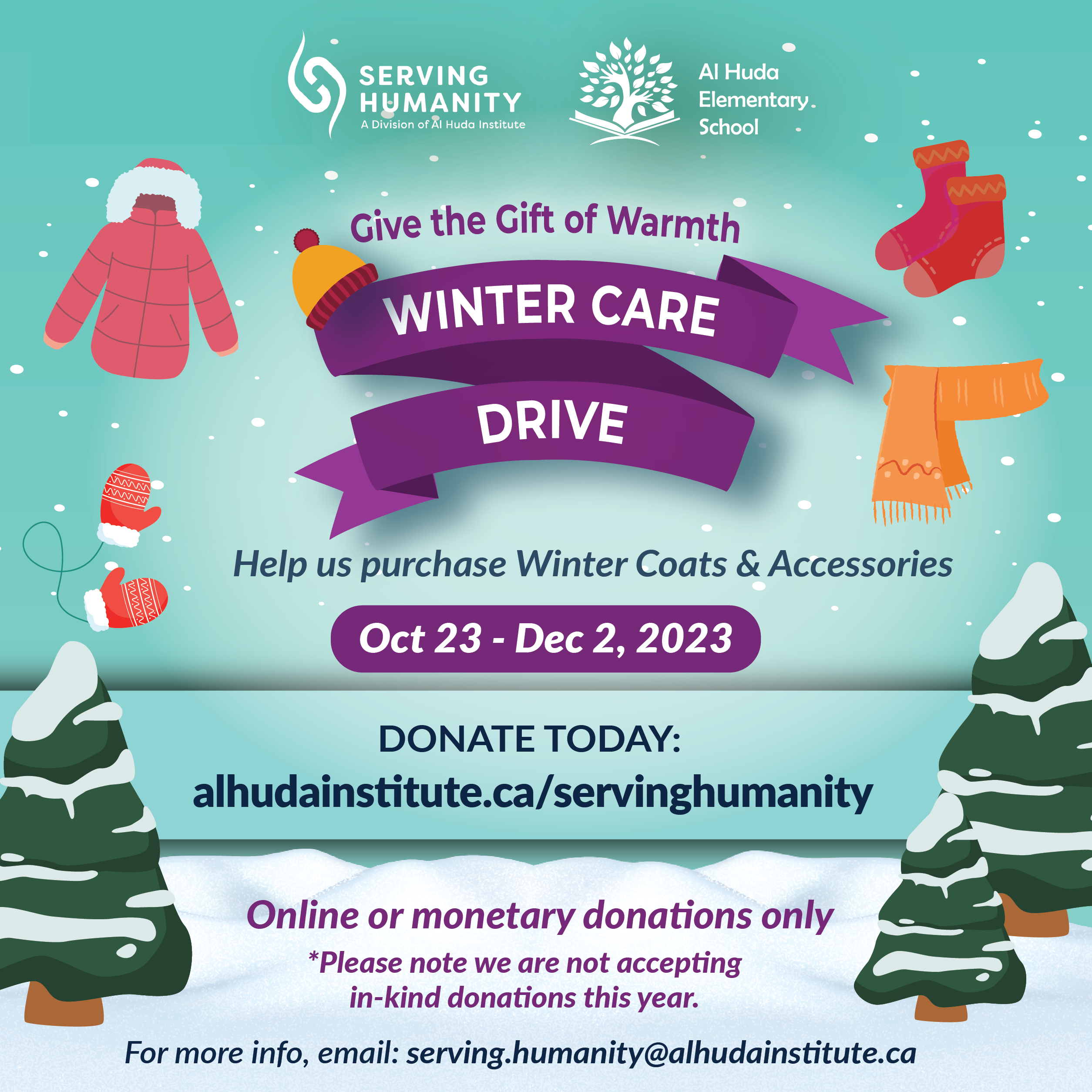 Winter Care Drive 2023 – Al Huda Institute Canada